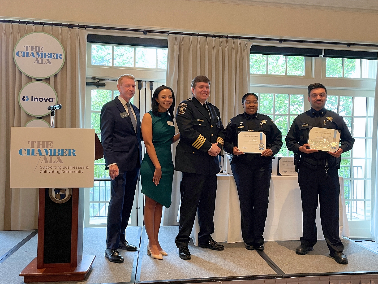 Chamber of Commerce Honors Deputies with Life Saving Awards | City of Alexandria, VA