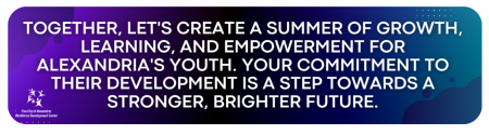 Summer Youth Employment Program (SYEP) | City of Alexandria, VA